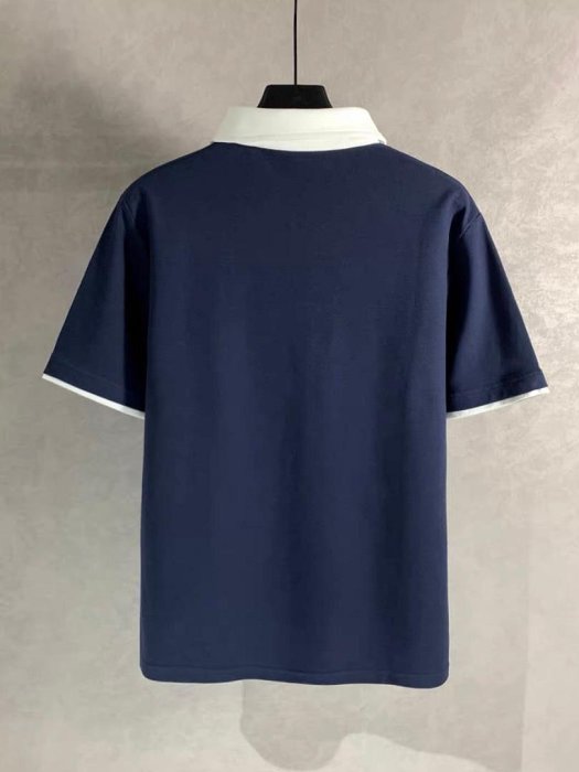 翡翠王.一元起標 全新 . LOUIS VUITTON LV 男女同款 深藍色刺繡polo衫 L碼.假貨包退 | Yahoo拍賣