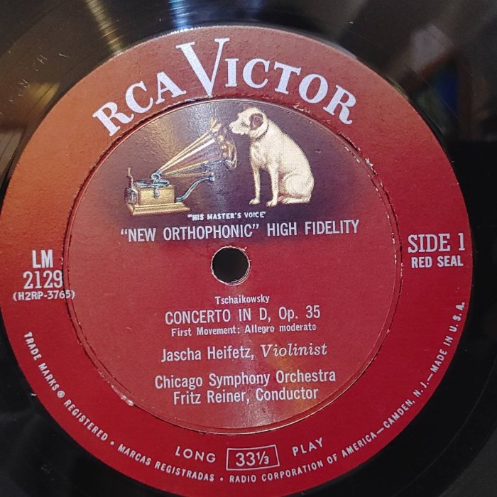 作曲家: 古典音樂黑膠 Heifetz【Tchaikovsky Violin Concerto】RCA美國首版1957 | Yahoo拍賣