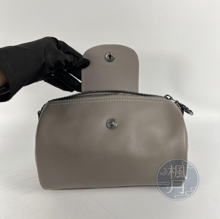 【一元起標 07/05】 LONGCHAMP 灰 圓筒包 | Yahoo拍賣