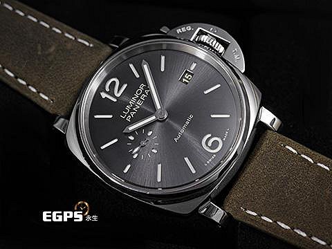 PANERAI 沛納海 Luminor Due PAM00904 三日鍊 PAM904 灰色面 三明治 KPH1423 | Yahoo拍賣