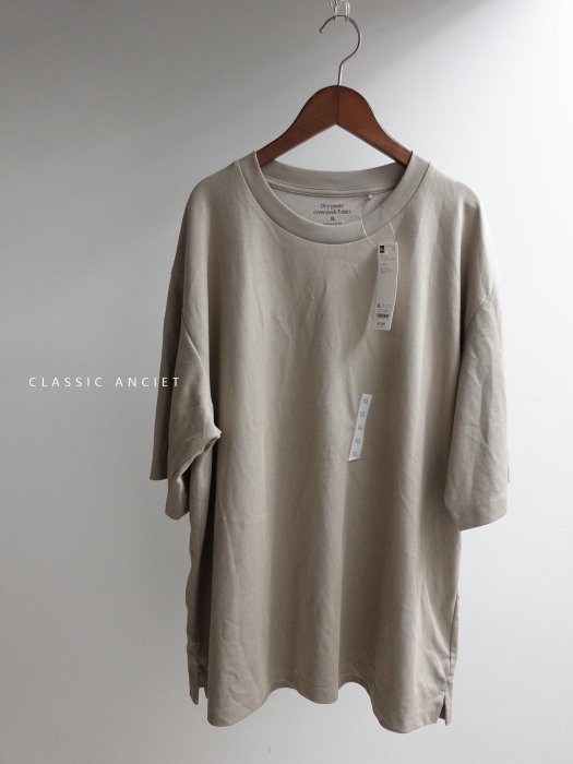 CA 日本品牌 GU 全新 卡其色 寬版 休閒短t XL號 一元起標無底價B91 | Yahoo拍賣