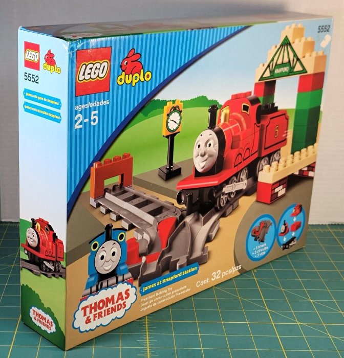 二手 樂高 得寶 湯瑪士 小火車 James at Knapford Station 5552 Lego Duplo | Yahoo拍賣
