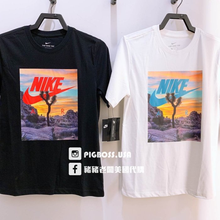 【豬豬老闆】NIKE SPORTSWEAR 短袖 短T 圖畫 休閒 運動 男款 黑 CT6885-010 白 -100 | Yahoo拍賣