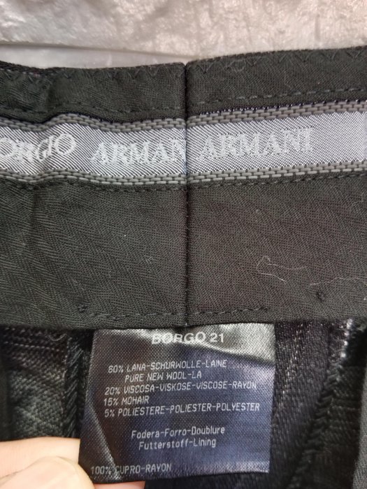 【皮老闆】二手真品 GA GIORGIO ARMANI 西裝褲 (衣222) | Yahoo拍賣