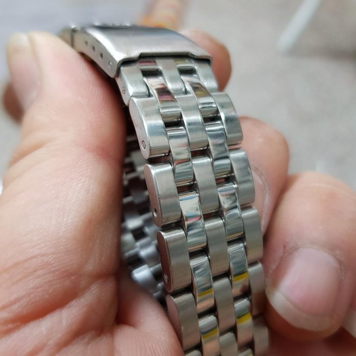 7510 ☆ ORIS 原廠 實心錶帶 18mm 全不銹鋼 F2 水鬼錶 潛水錶 | Yahoo拍賣