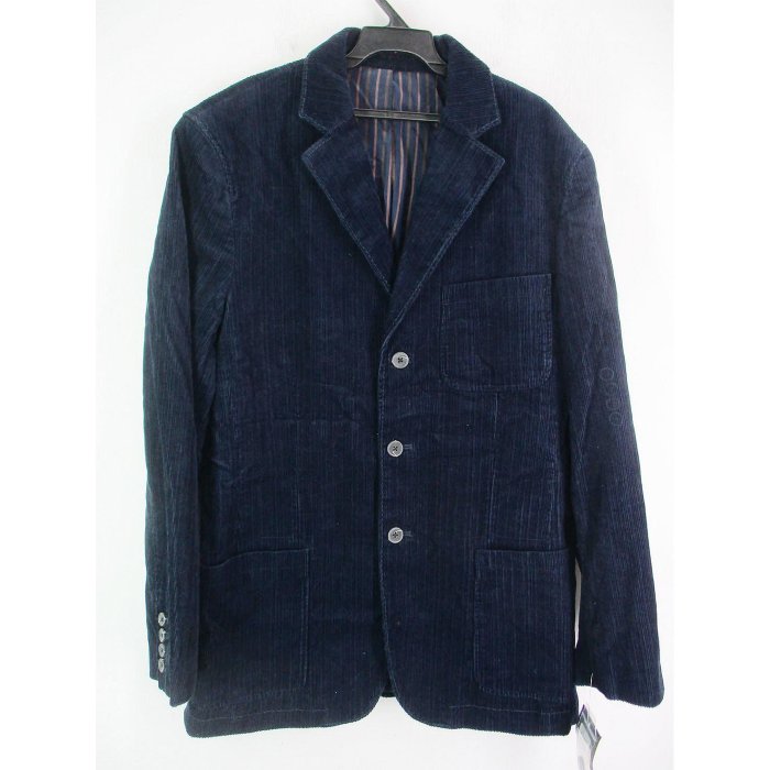 男 ~【izod】全新~海軍藍棉絨西裝外套 M號 4a4 ~99元起標~ Yahoo拍賣