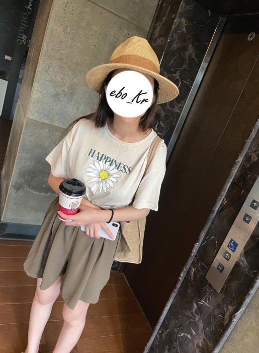 ＊EBO_KR＊韓 【新品首刊現貨衝量優惠】每週限時 優先必買 $530→419 每色都好看的手繪雛菊短版T | Yahoo拍賣