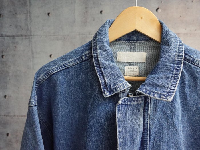 CA 西班牙品牌 ZARA MAN 淺藍仿舊 牛仔外套 L號 一元起標無底價B565 | Yahoo拍賣
