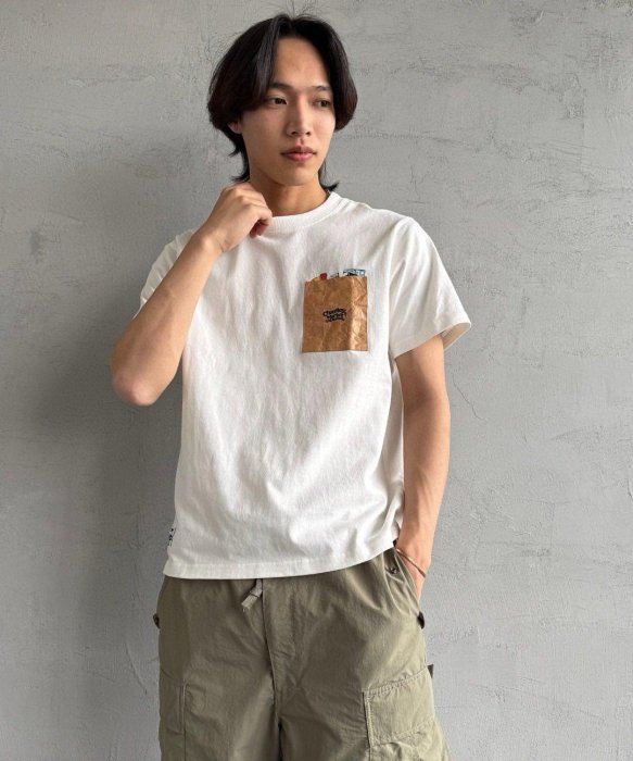 SaNDoN x『CHUMS』夏季新款 口袋牛皮紙設計印花短tee 250412 | Yahoo拍賣