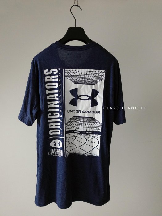 CA 美國運動品牌 UNDER ARMOUR 全新 深藍 休閒短t XL號 一元起標無底價C552 | Yahoo拍賣