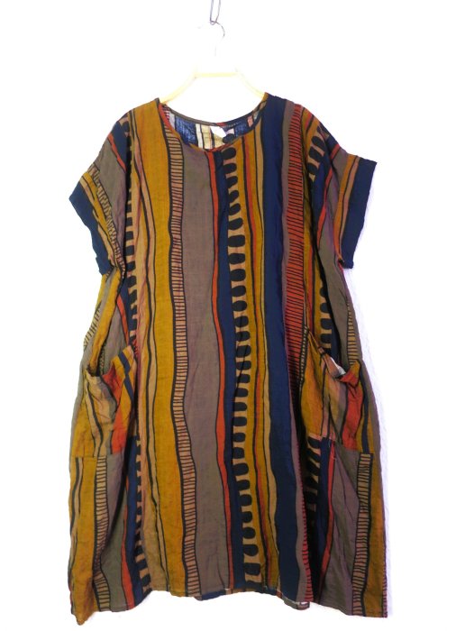 四季熱賣.98起競標︵＊Y+Q 無袖印花棉麻連身裙2767 | Yahoo拍賣