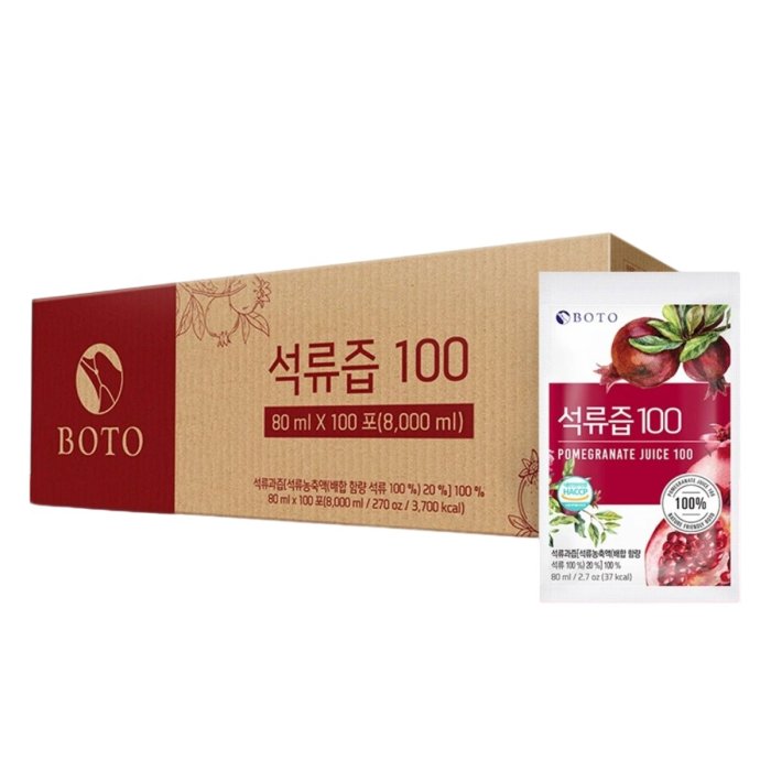 韓國 BOTO 紅石榴美妍飲 80ml 100% 濃縮 石榴汁 神石榴 女性必備 | Yahoo拍賣