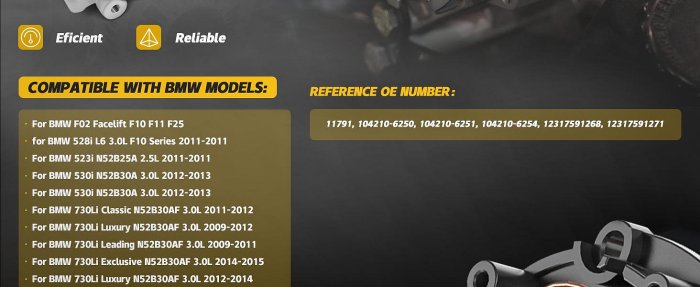 代購 全新 BMW 寶馬 X3 F25 N52 N52N N53 F10 528i 530i 210A 原廠發電機 | Yahoo拍賣