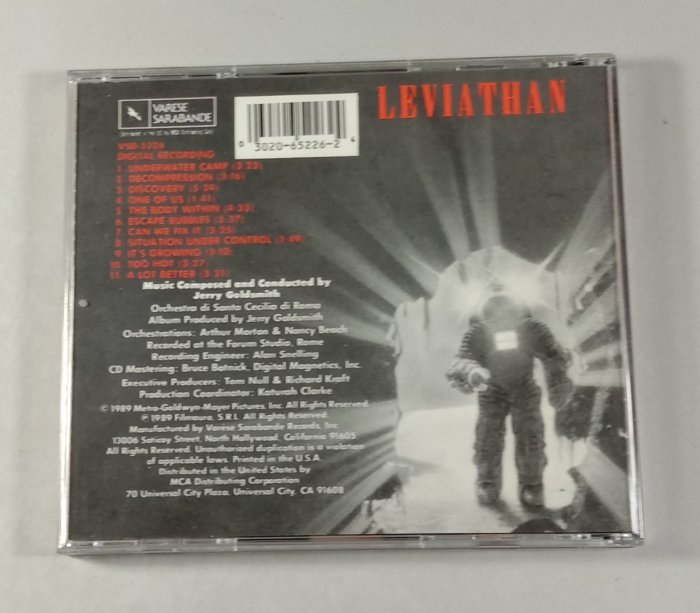 [原聲帶]-"烈血海底城 Leviathan"- Jerry Goldsmith,美版,62 | Yahoo拍賣