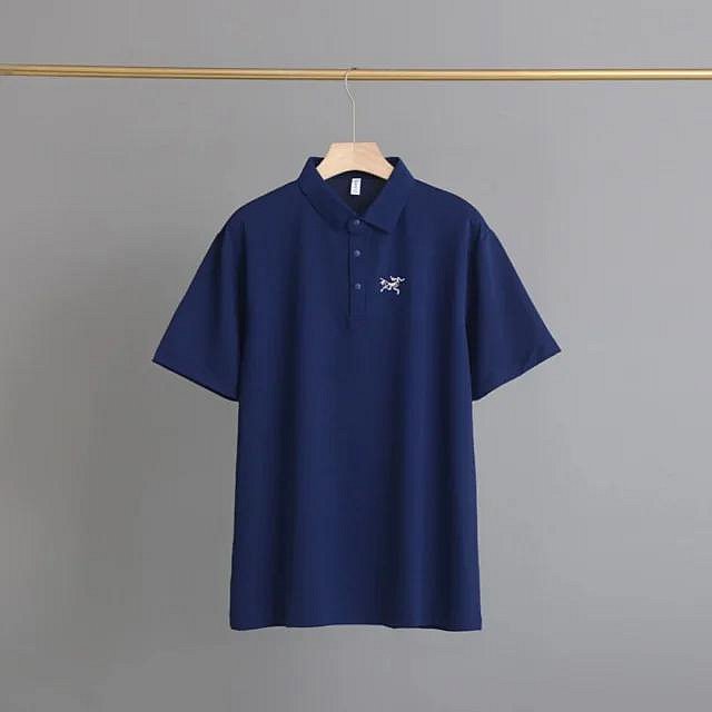 690特價爆款ARC'TERYX男士翻領潮牌骨架燙圖無痕冰絲紐扣款POLO衫S-4XL | Yahoo拍賣