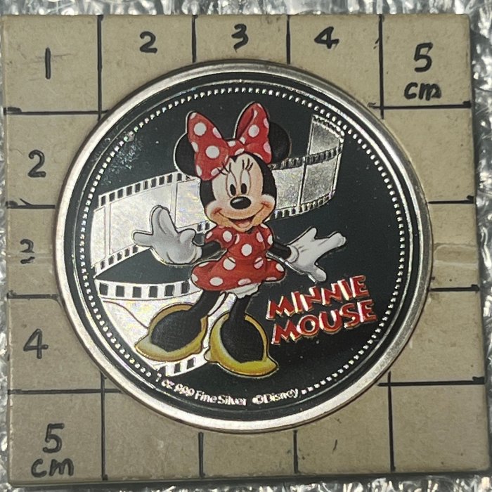 【B08】紐西蘭2017年，1盎司999迪士尼-米妮紀念銀章 | Yahoo拍賣