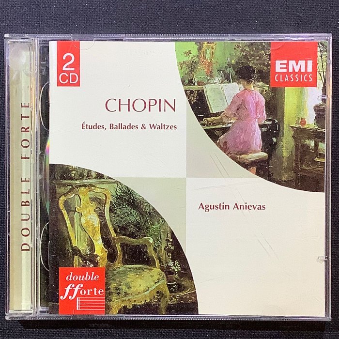 Chopin蕭邦-練習曲/敘事曲/華爾滋 Agustin Anievas阿尼耶瓦/鋼琴 2001歐版2CD | Yahoo拍賣