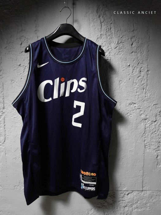 CA 美國運動品牌 NIKE Clips LEONARD 深藍 休閒運動背心 XXL號 一元起標無底價D995 | Yahoo拍賣