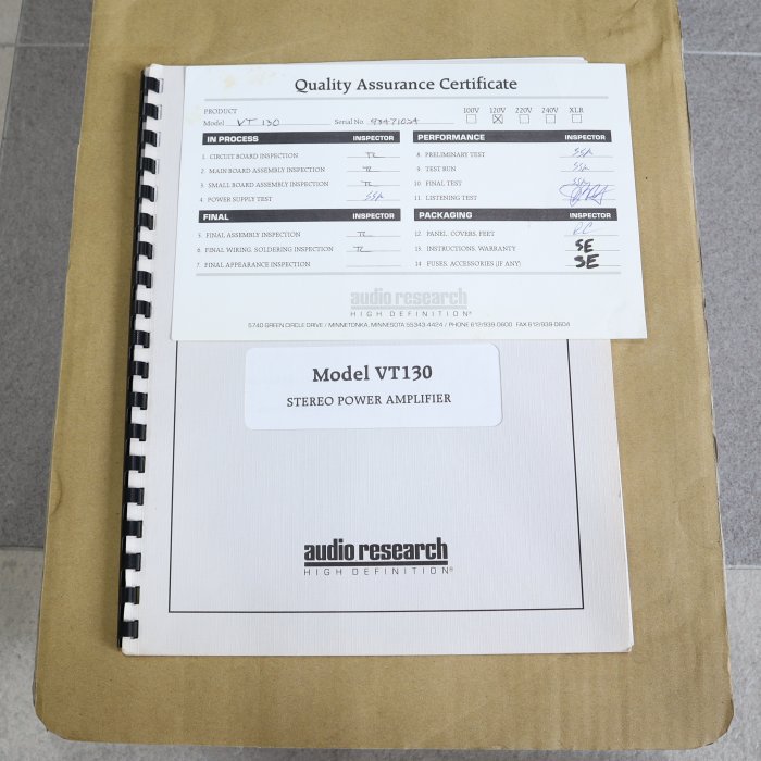 Audio Research VT130 後級 (估價.交換.富陞音響) | Yahoo拍賣