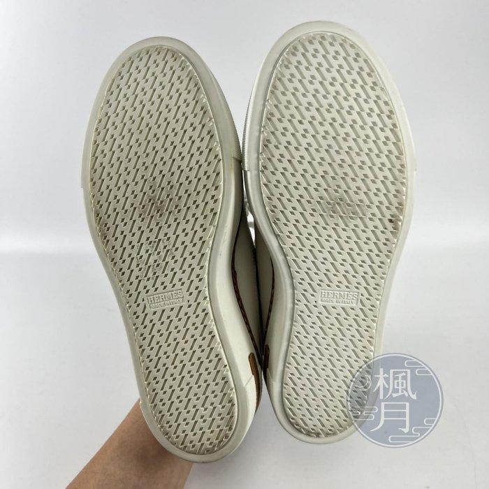 【一元起標 09/23】HERMES 白色 厚底 休閒鞋 #36.5 | Yahoo拍賣