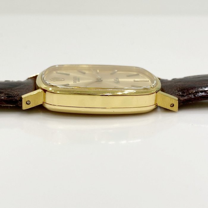 金運名錶當舖 勞力士 ROLEX Cellini 黃k金750 女錶 28*21mm 上鍊 頭5.08 單錶現貨R45 | Yahoo拍賣