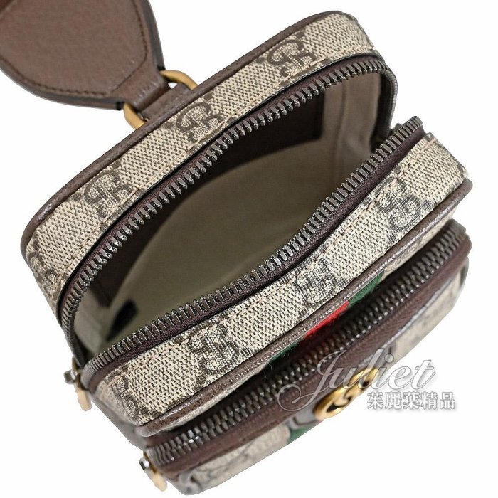 【茱麗葉精品】全新商品 GUCCI 專櫃商品 752565 Ophidia 經典花紋子母胸口包/手機包.咖 預購無現貨 | Yahoo拍賣
