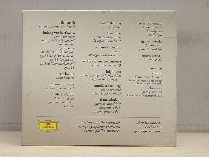 【駱克二手古典CD】MAURIZIO POLLINI EDITION 13CD 紙盒黃斑&微污漬 CD全新未拆 | Yahoo拍賣