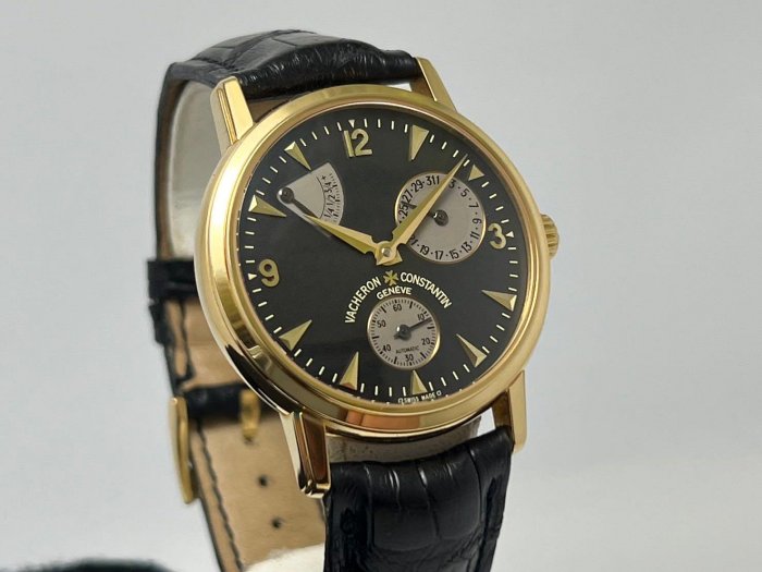 【黃忠政名錶】VC Vacheron Constantine 江斯丹頓 YG 47200 patrimony 能量儲能顯示 自動上鍊 36mm ...