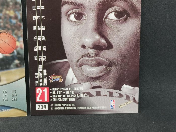 Larry Hughes -0- 1998-99 Skybox Premium + Molten Supernatural Metal RC ...