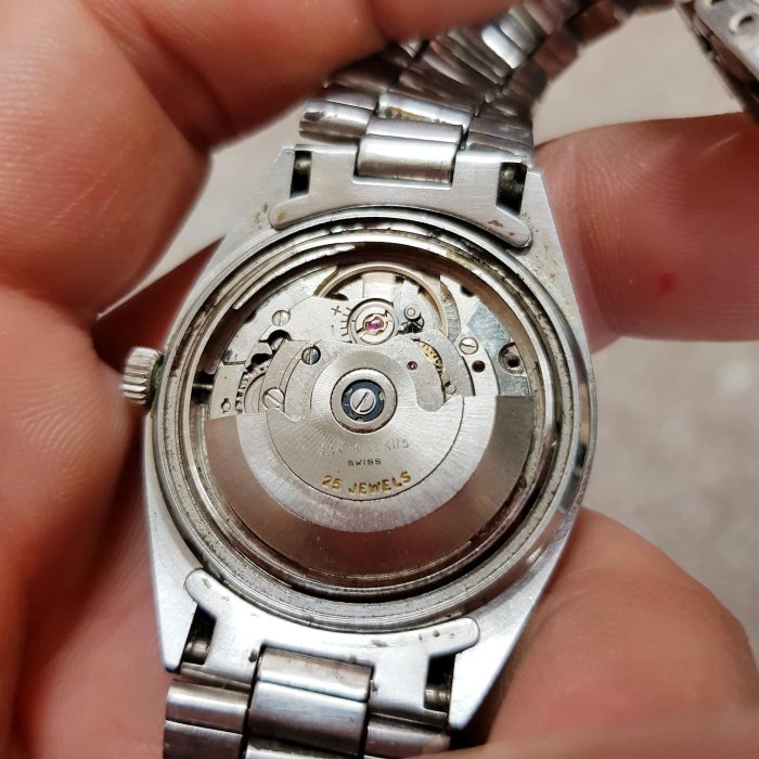 ＜行走順暢＞SWISS 白肉 ETA 蠔式大型☆機械錶 ＜原裝＞聖誕老人 瑞士老錶☆ 隨便賣 另有 老錶 潛水錶 三眼錶 男錶 女錶 水鬼錶 E06 | Yahoo拍賣