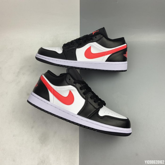 Air Jordan 1 Low AJ1 DC0774-004 黑白紅 皮革 脚趾 防滑 減震 運動 籃球鞋 男款 | Yahoo拍賣