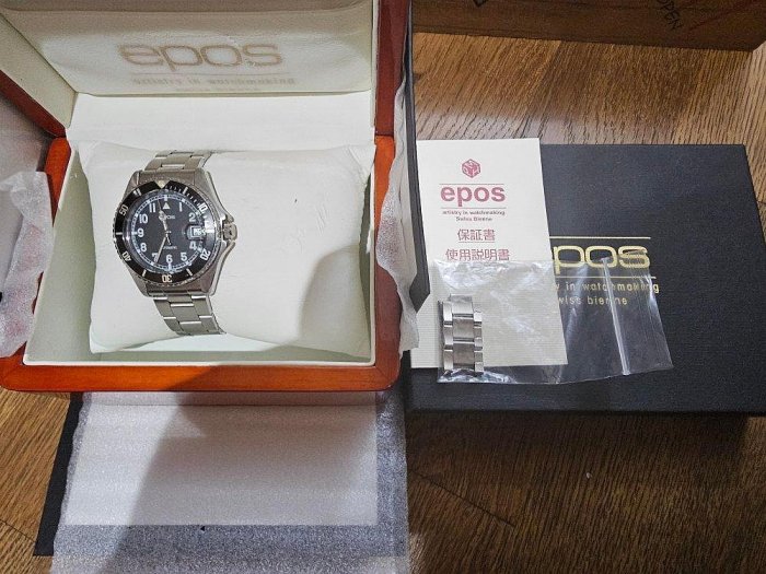 EPOS愛寶時黑水鬼 3241潛水錶 自動機械男錶 瑞士製造 機械表 競標商品 盒裝齊全 | Yahoo拍賣