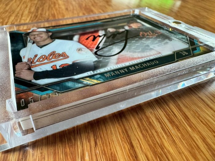 Topps Stata Manny Machado 超大Patch 卡面簽 限量25張 厚卡 送磁殼 | Yahoo拍賣