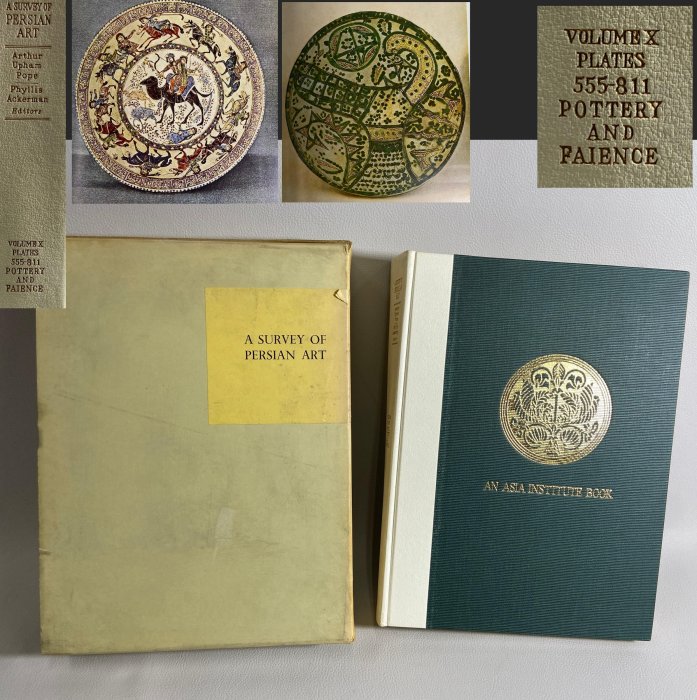 【藏舊尋寶屋】老日本再版 《A Survey of Persian Art》波斯藝術概覽 第十冊陶器與陶瓷 英文原文書/工具書一本 紙書套有※000-30D | Yahoo拍賣