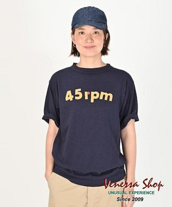 小V私家~ 日本工匠 45R 2025新款 45rpm 男女の高端竹節棉短袖T恤上衣 4色 (U2065)ym | Yahoo拍賣