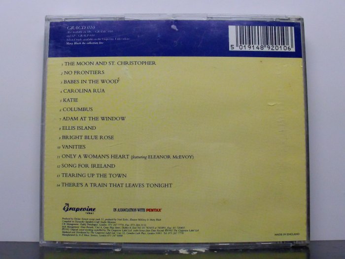 0714【Mary Black – The Collection /音癡妹二手CD一元起標】 | Yahoo拍賣