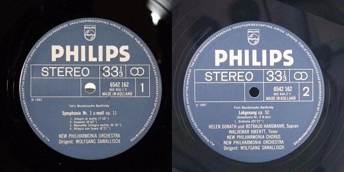 荷版古典盒裝2LP-Philips/6768 030/孟德爾頌:第1&2號交響曲/唐納斯,漢斯曼,女高音等/沙瓦利許- | Yahoo拍賣