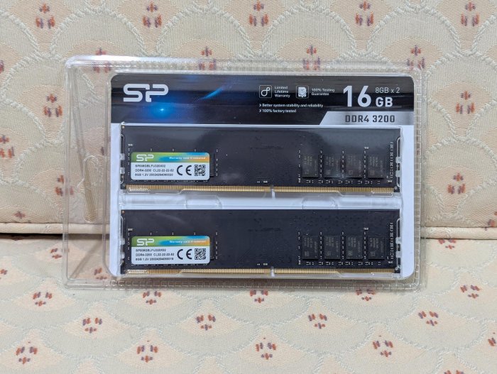 SP 廣穎 DDR4-3200 8G x 2 桌上型電腦記憶體，全新未拆封可跑雙通道，原廠終身保固，一元起標無底價，標多少賣多少 | Yahoo拍賣