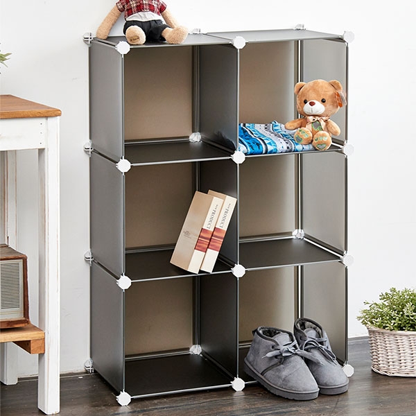 ikloo 6格無門DIY百變收納櫃 創意收納組合櫃 鞋櫃鞋架收納箱置物屏風櫃【SG0686】Loxin | 空櫃/收納櫃 | Yahoo購物中心