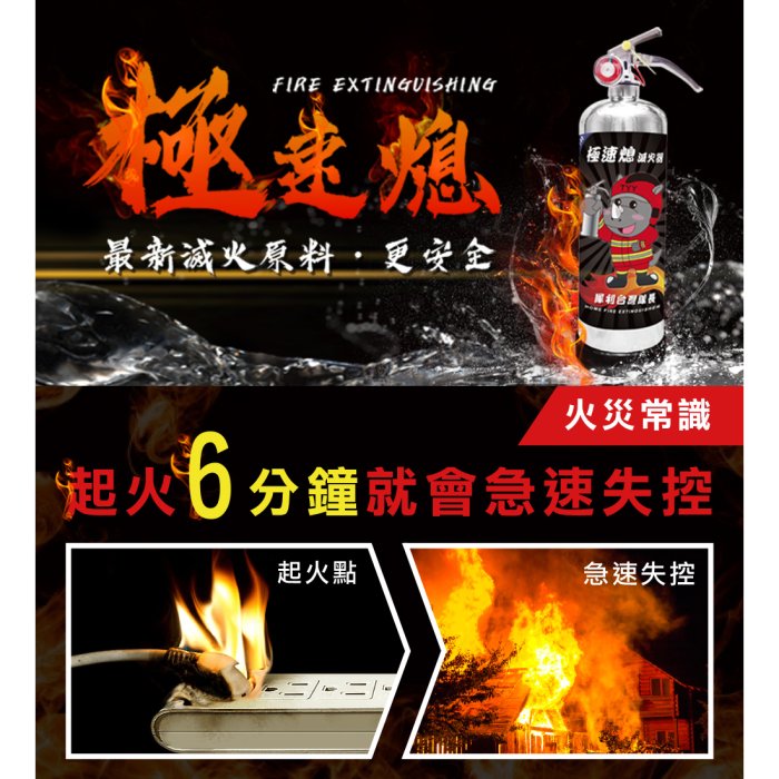 【TYY】極速熄住宅用中性強化液滅火器(犀利台灣隊長)/消防中心認證 | Yahoo拍賣