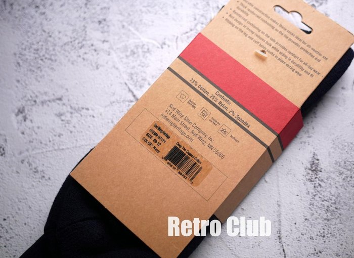 Retro CLUB【一元起標】【全新】美國百年品牌 Red Wing Boot Socks 美國製 海軍藍 長襪 B25804 | Yahoo拍賣