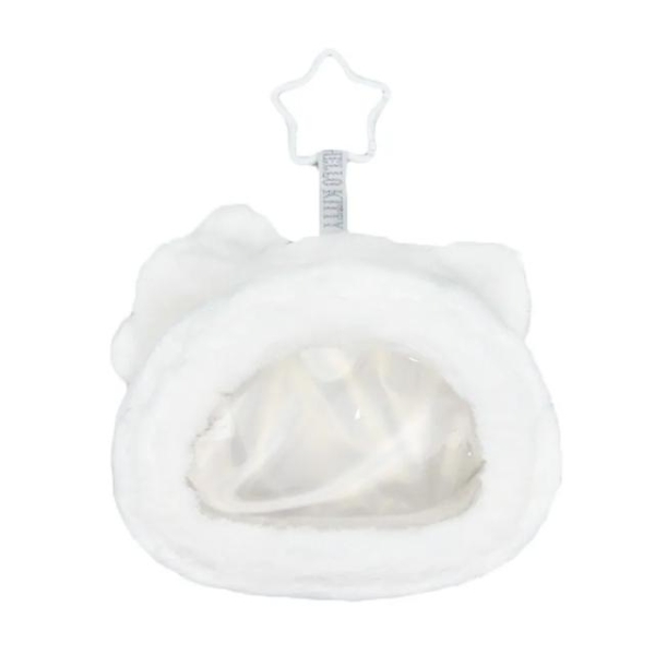 小禮堂 Sanrio 三麗鷗 Hello Kitty 絨毛造型化妝包附扣環 (純白蝴蝶結款) | 文創小物 | Yahoo購物中心