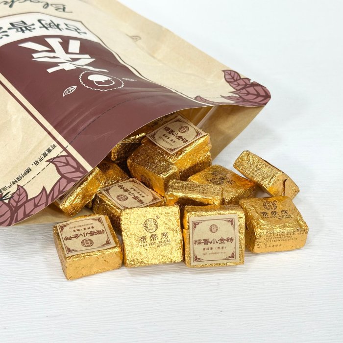 【居寶屋】精選 茶鼎房 糯香小金磚 普洱沱茶 普洱茶 熟茶 雲南大葉種 曬青毛茶 一標一包 一元起標 無底價 D778 | Yahoo拍賣