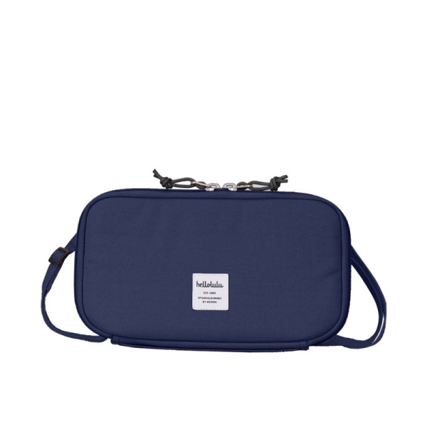 hellolulu Shannon收納側背包-深藍 | 斜/肩背包 | Yahoo購物中心