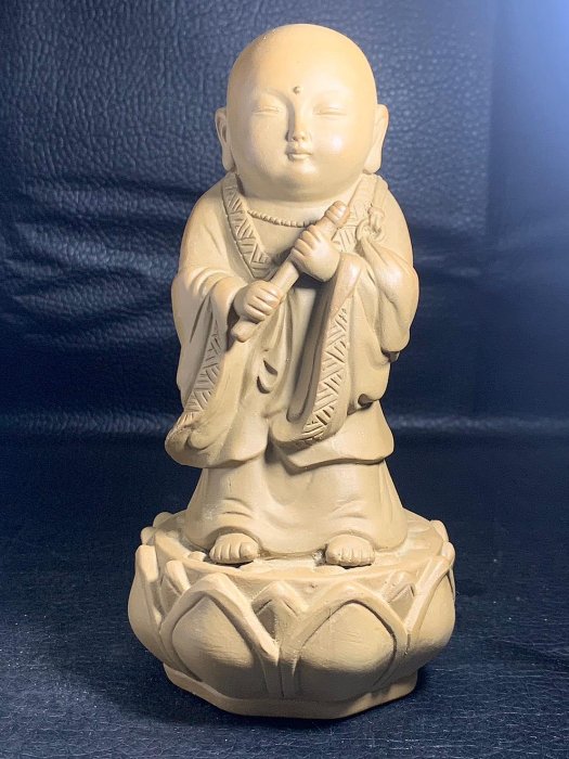 【藏舊尋寶屋】老日本 陶藝家作 落款 素胚「每日樂」遊樂地藏陶像/佛像(一元起標)※0904829-102GS※10/5 | Yahoo拍賣