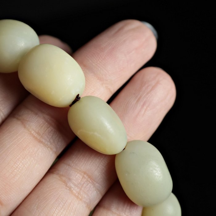 【桑園の】老和田玉 16mm 油潤 手珠 手串 (委託品) T 5262 A03 | Yahoo拍賣