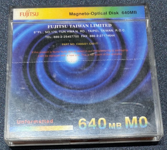 FUJITSU Magneto-Optical Disk 640MB MO | Yahoo拍賣