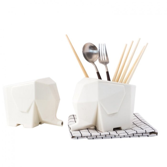 生活創意小物 創意可愛小象造型瀝水器 大象瀝水收納盒 收納架 瀝水盤 筷子筒 盆栽 筆筒 餐具收納 牙刷架 【HA20】 | Yahoo拍賣