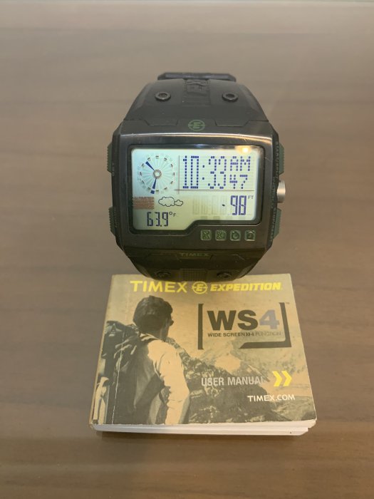 TIMEX WS4 戶外 登山 健行 旅遊 多功能手錶 很少戴 | Yahoo拍賣