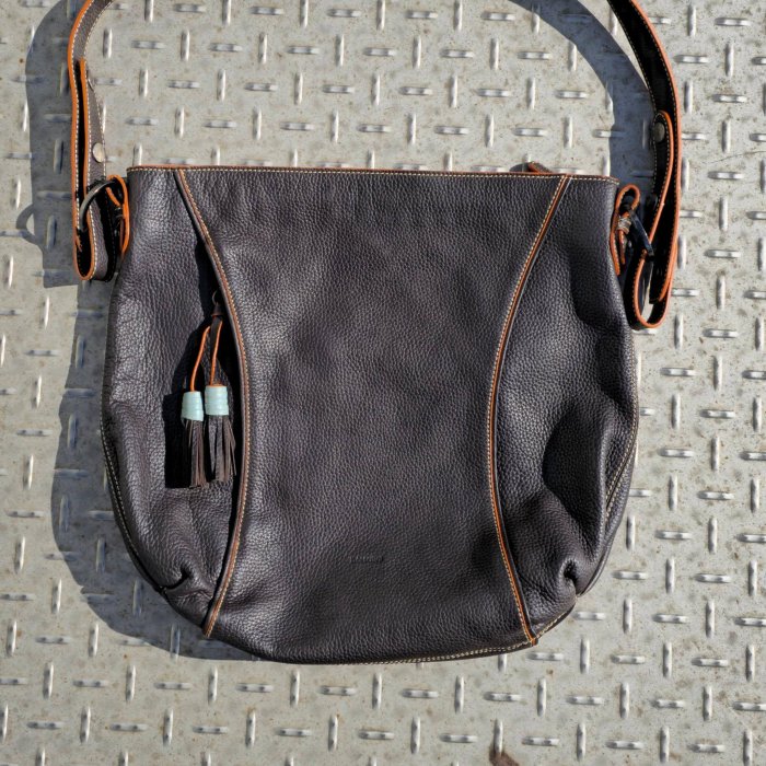 生來狂野一元起標二手義大利皮件品牌Borsalini寶莎禮妮經典復古牛皮側邊拉鍊流蘇造型肩背手提兩用包復古悠遊包 | Yahoo拍賣